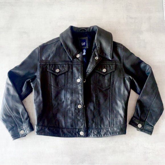 GAP | Jackets & Coats | Gap Kids 9s Style Leather Jacket | Poshmark